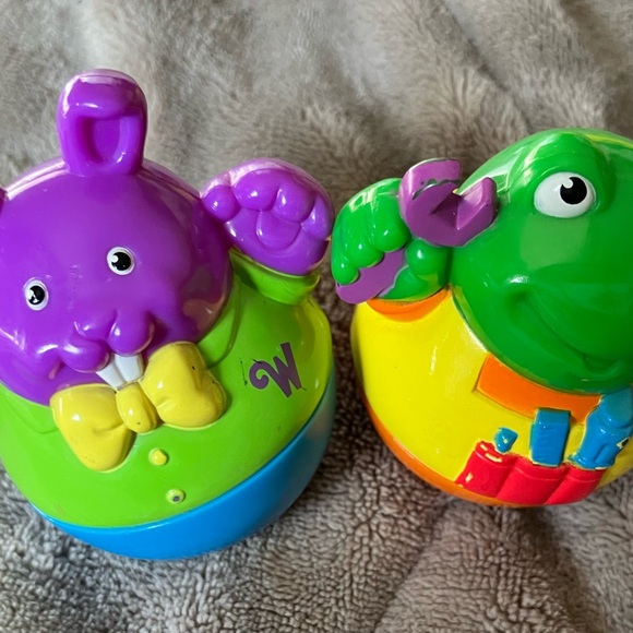 Playskool | Toys | Whimsical Wobble Friends Purple Rabbit And Green ...